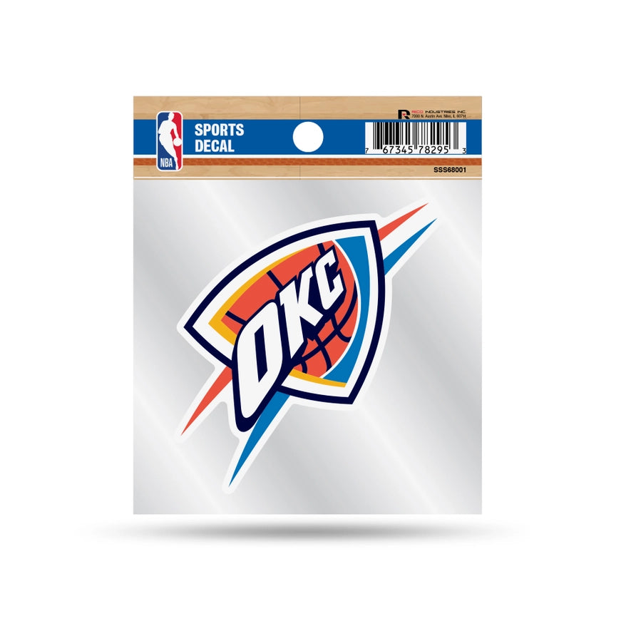 OKC Thunder Logo 4" X 4" Decal – Blue Seven