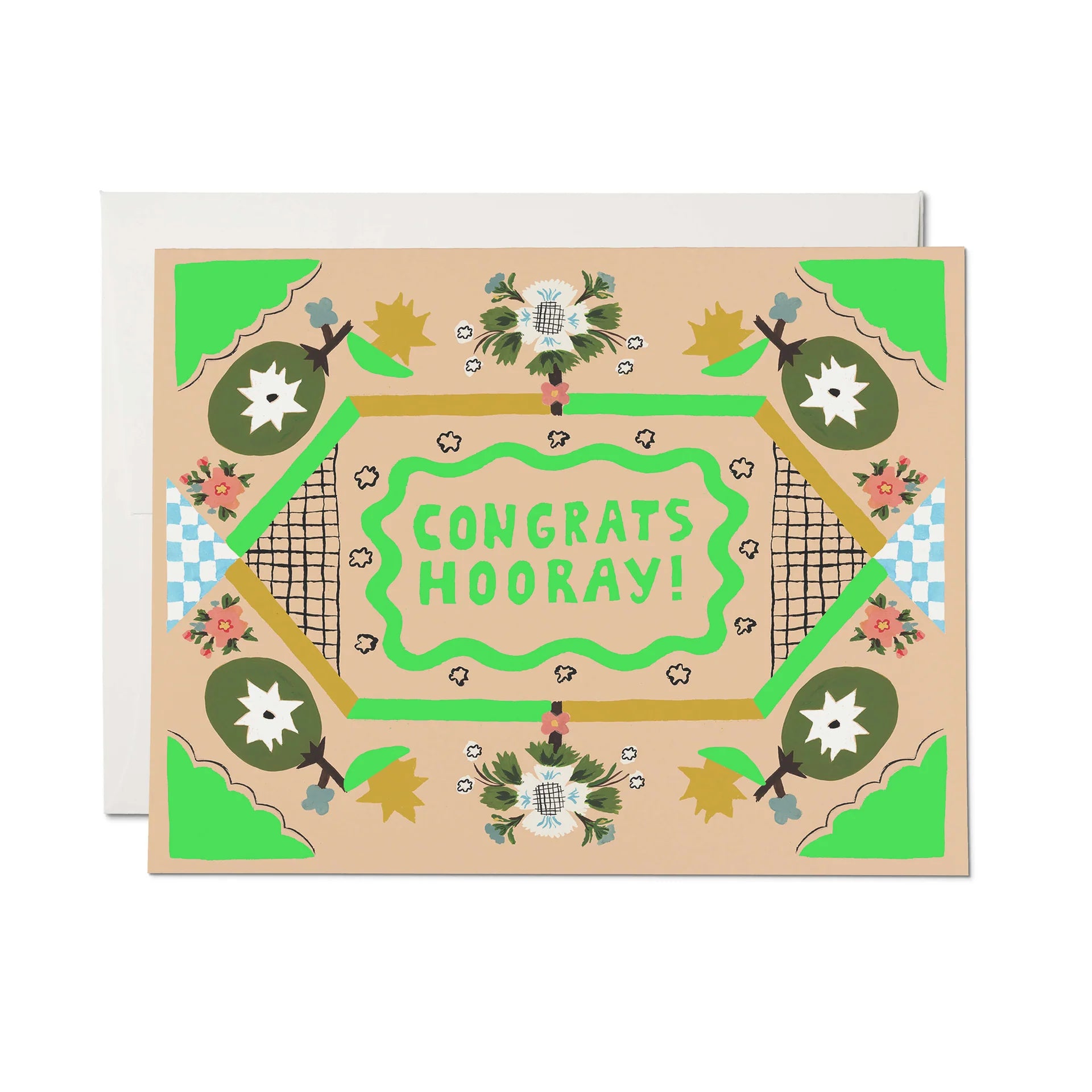 Congrats Hooray Greeting Card – Blue Seven