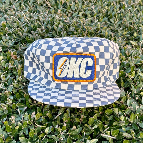 OKC Bolt Hat - Blue Checker – Blue Seven